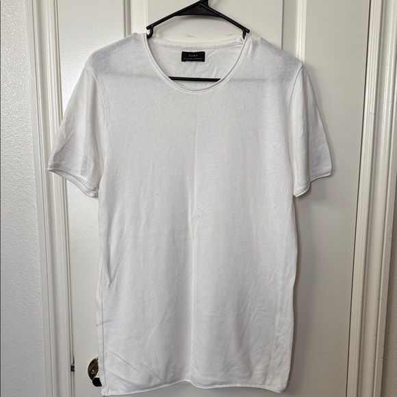 Zara | Shirts | Zara White Short Sleeve Tee | Poshmark